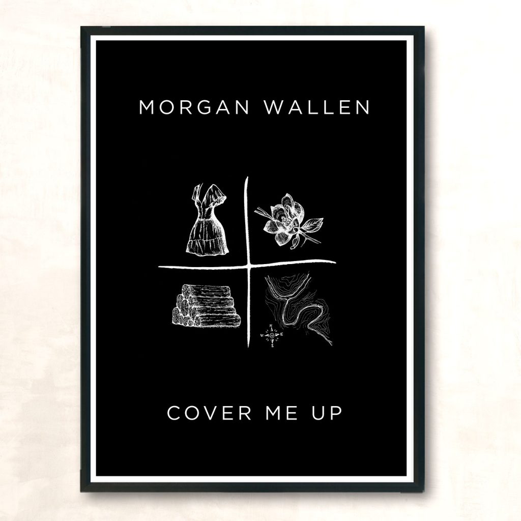 Morgan Wallen Cover Me Up Singer Aesthetic Wall Poster - Aestheticlux.com